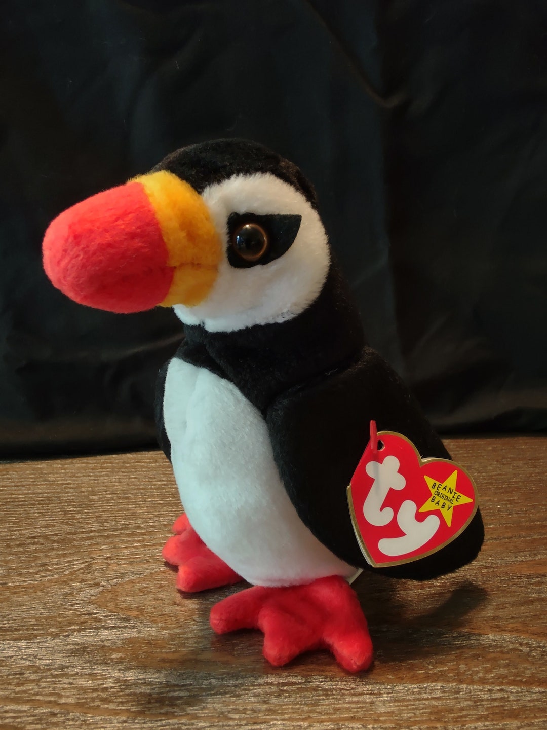Ty Beanie Baby Puffer the Puffin Bird With PVC Pellets, Retired Rare ...