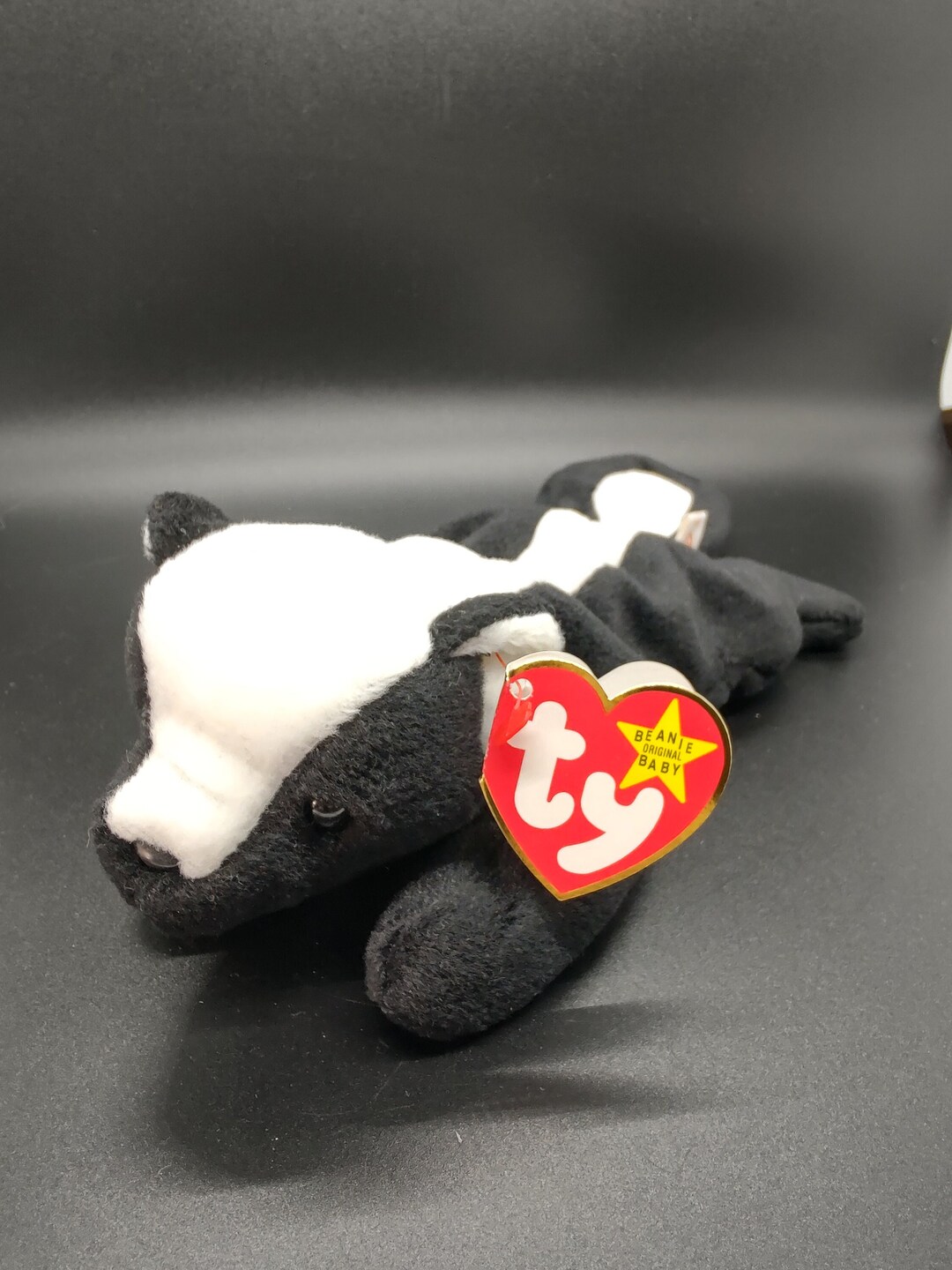 Ty Beanie Baby Stinky the Skunk Style 4017 With PVC Pellets, Retired ...