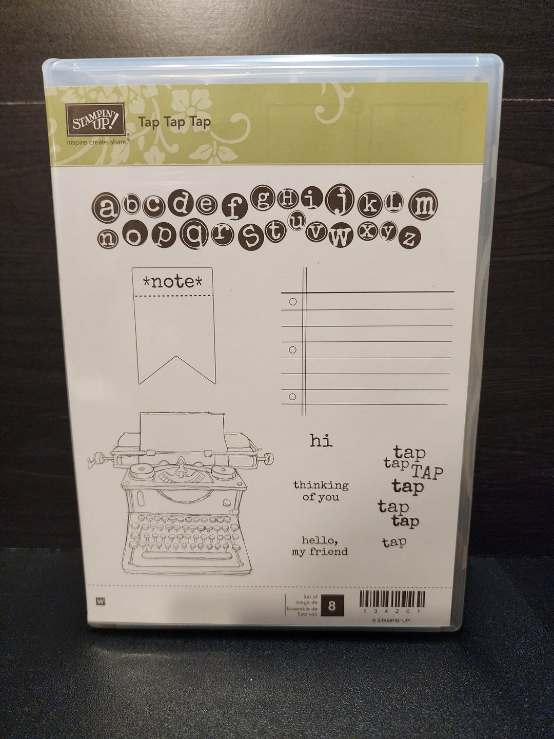 Stampin'up Tap Tap Tap Block Stamps, Excellent Condition - Etsy