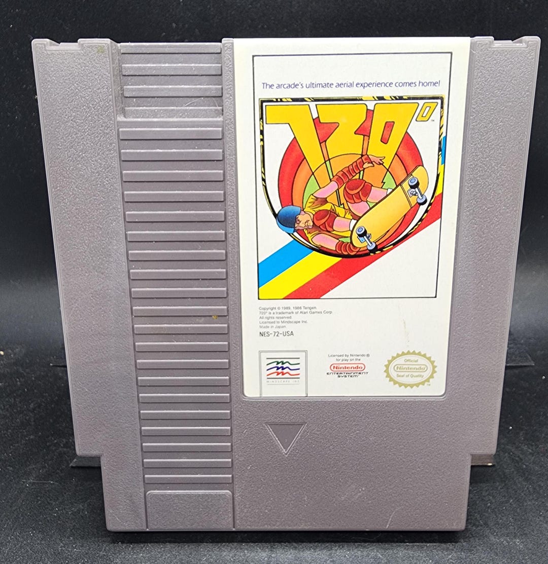 Nintendo NES 720 Degrees Skateboard Game, Tested and Working - Etsy