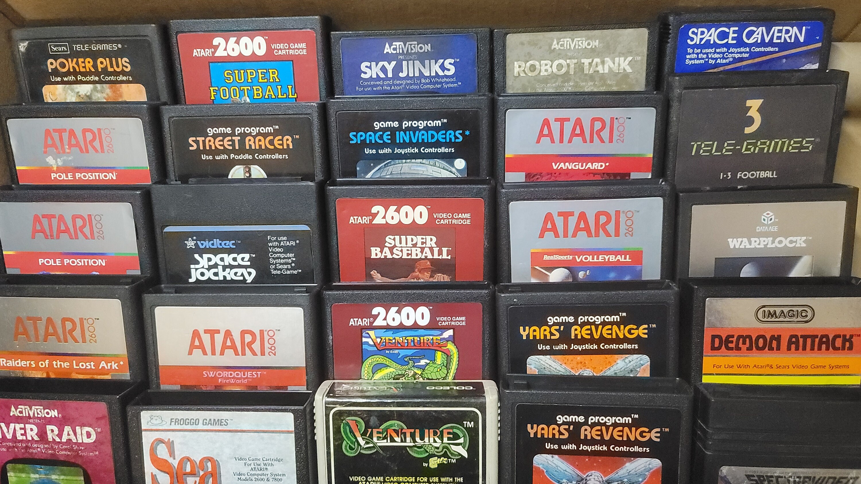 Atari 2600 Games, You Pick Tested and Working, 64 Titles Vintage and in ...
