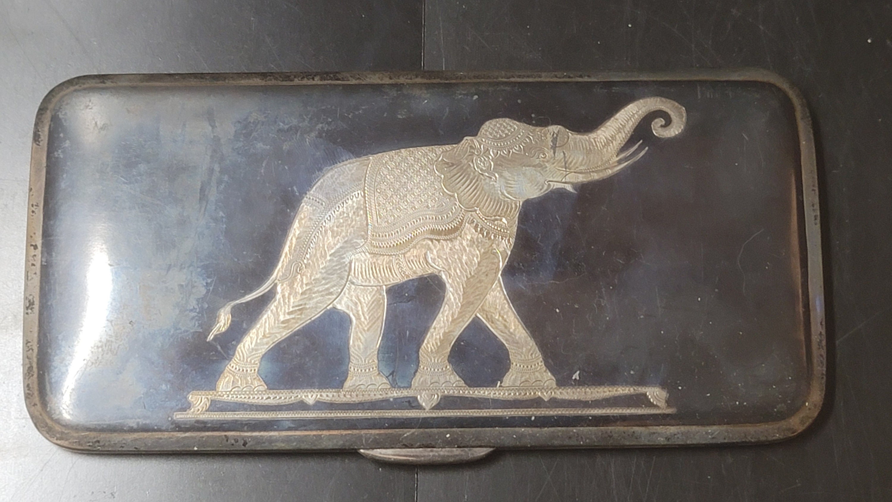 Vintage Thai Nakon Bangkok Siam Sterling Silver Cigarette Case - Etsy