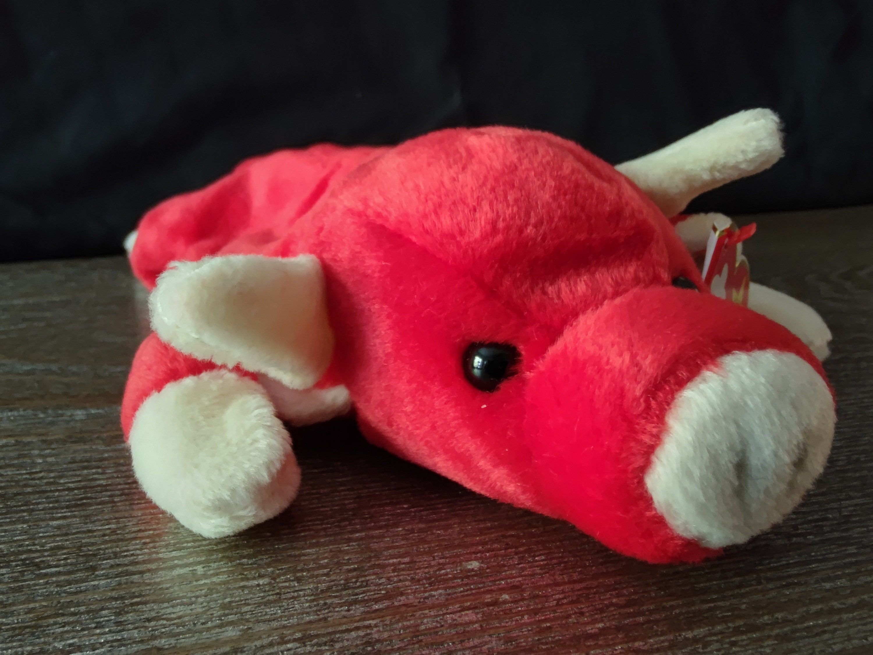 Ty Beanie Baby Snort the Red Bull Retired Rare MWMT - Etsy