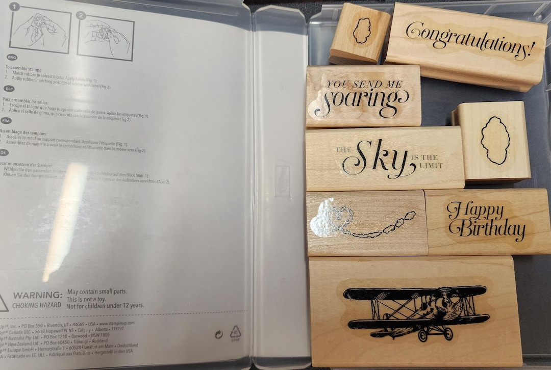 Stampin' up Rubber Stamps: Sky is the Limit Collection - Etsy
