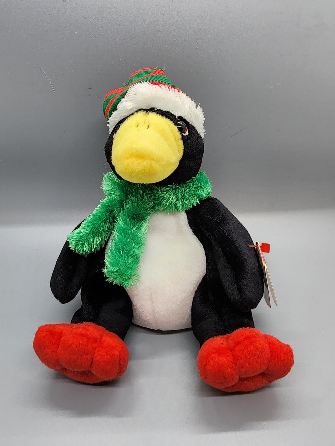 Ty Beanie Babies Toboggan the Penguin Rare Retired MWMT - Etsy