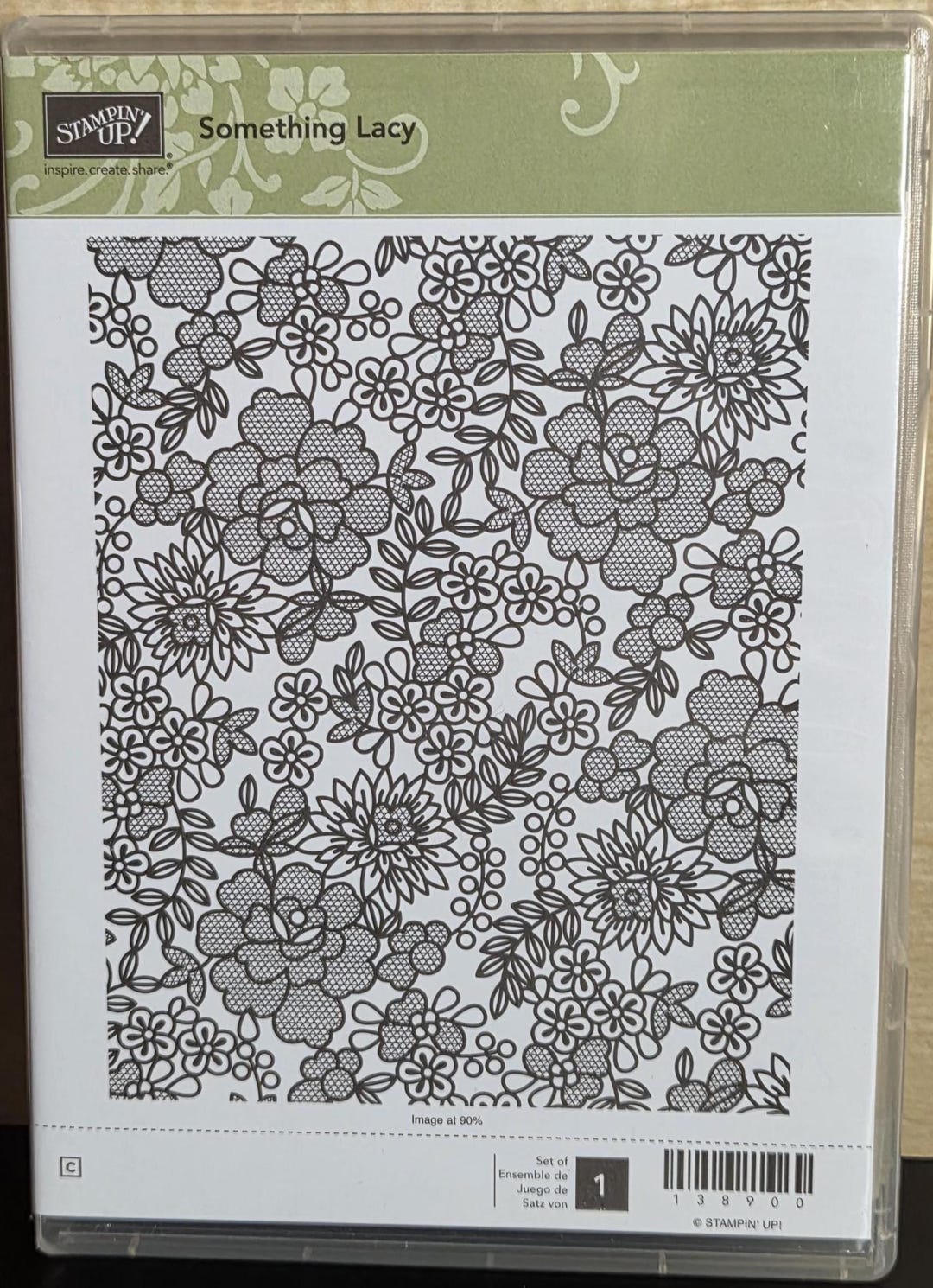 Stampin' up Something Lacy Rubber Stamps - Floral & Lace Design Set - Etsy