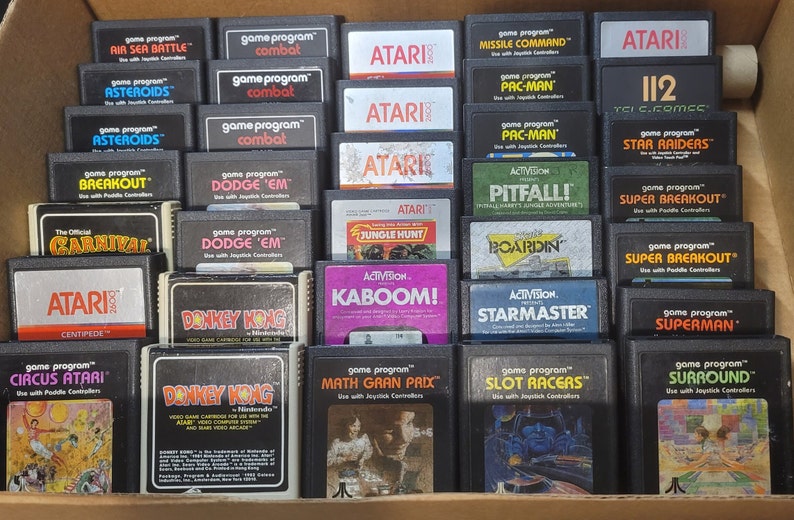 Atari 2600 Games, You Pick! Tested and Working, 41 Titles WITH Manuals ...