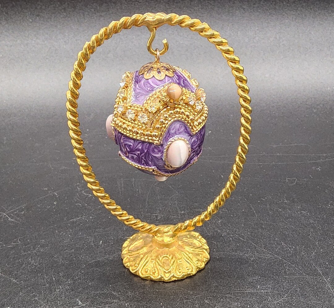 Handcrafted Kingspoint Designs Purple Quail Egg Trinket Box - Etsy