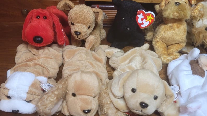 Ty Beanie Babies Puppy Dog Animal Plush (pvc/pe) You Choose, MWMT - Etsy