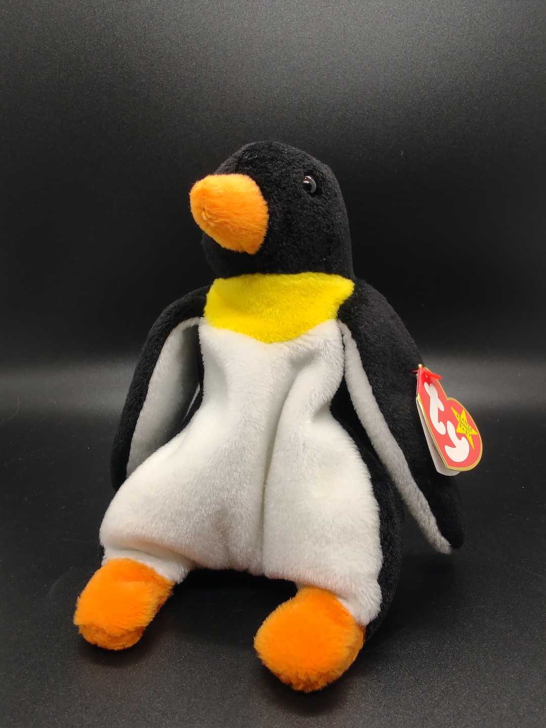 Ty Beanie Baby Waddle the Penguin With PVC Pellets, Retired Rare MWMT ...