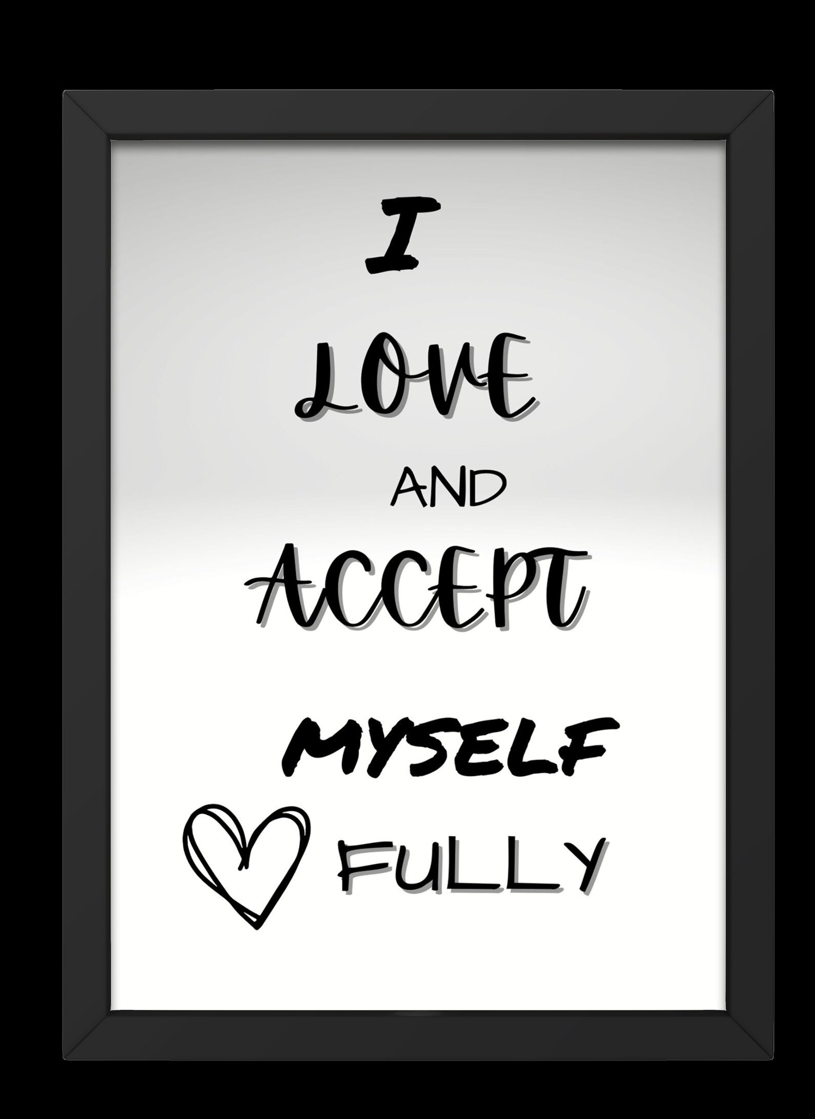 Digital Download Self Love Affirmation Wall Multiple - Etsy