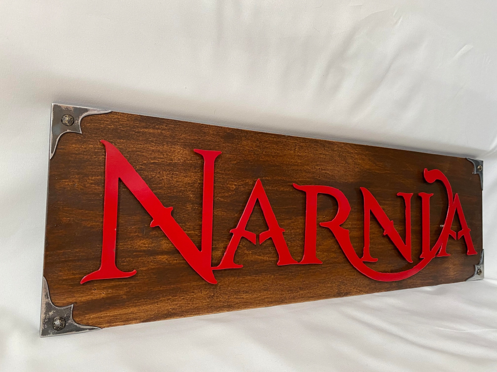 Narnia Metal Sign on Wooden Plank - Etsy
