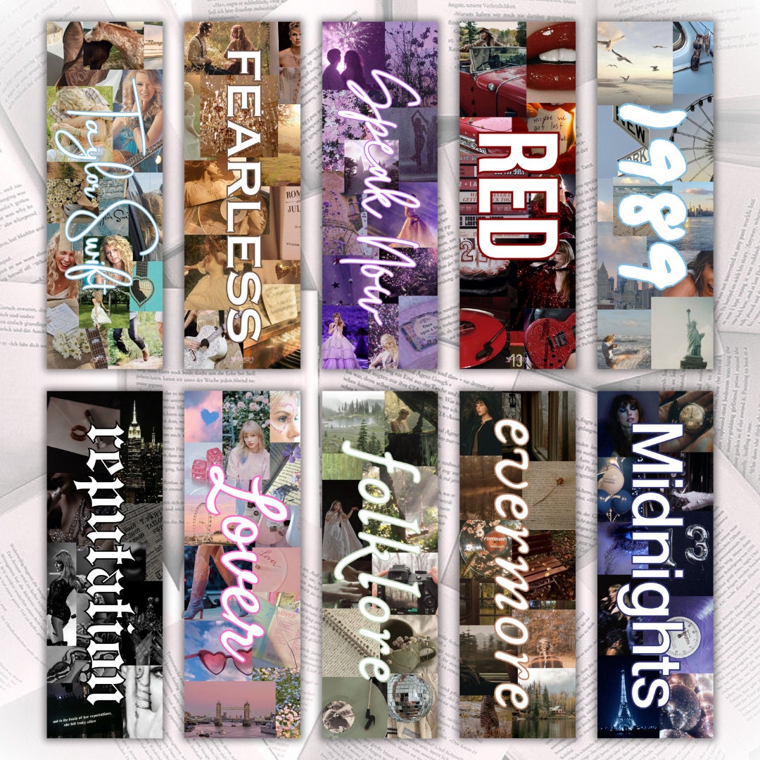 Taylor Swift Era's Tour Swiftie Bookmarks Bookish Merch - Etsy