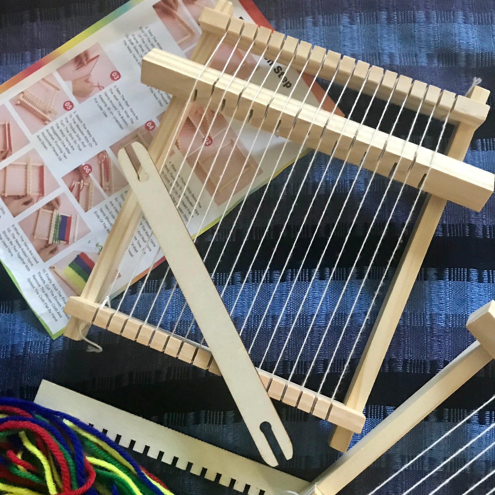 Set of 2 Mini Wooden Looms for DIY Tapestry. Best Friends Gift. Stress ...
