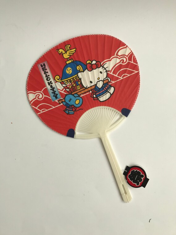 Rare vintage 1984 Hello Kitty paper fan. - Gem
