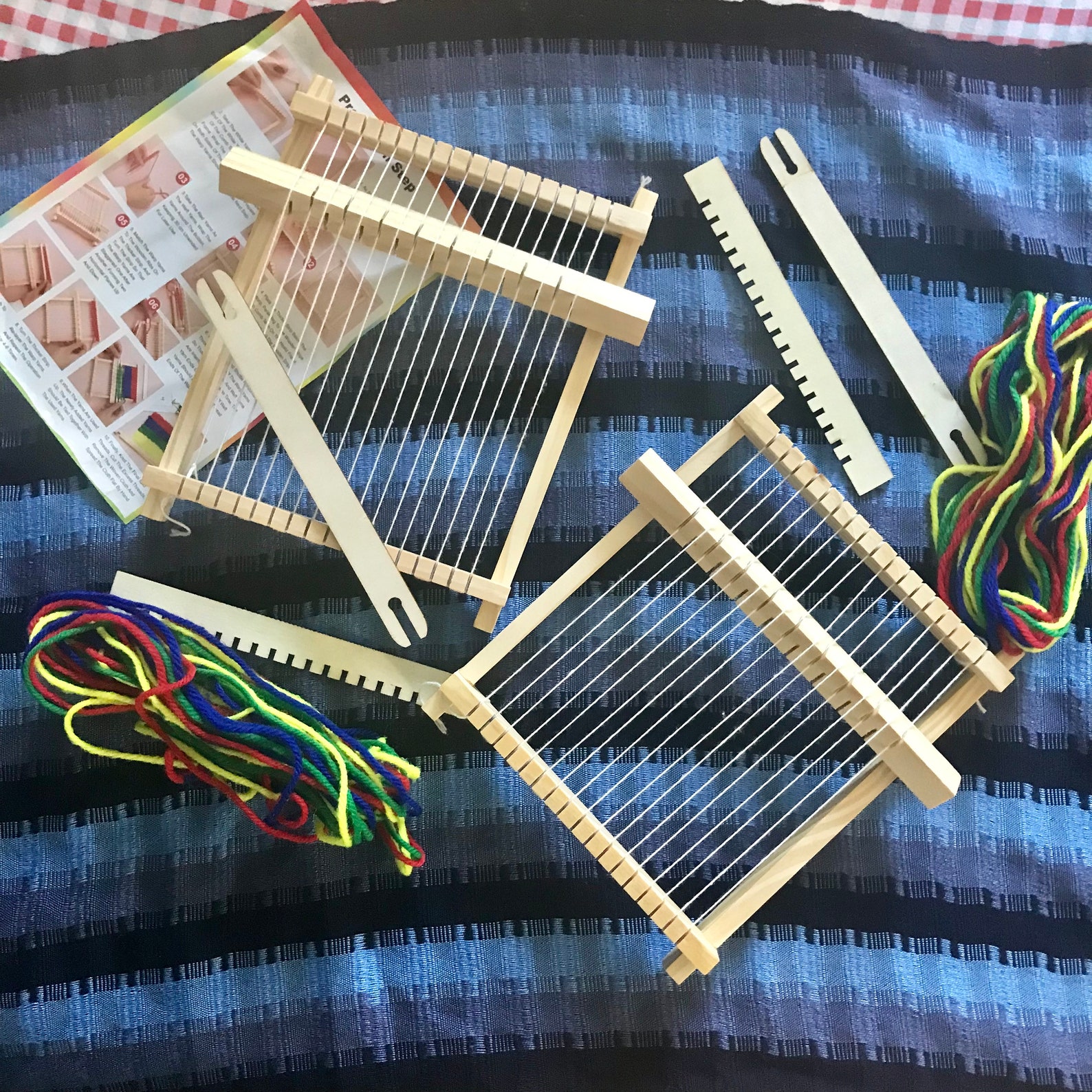 Set of 2 Mini Wooden Looms for DIY Tapestry. Best Friends Gift. Stress ...