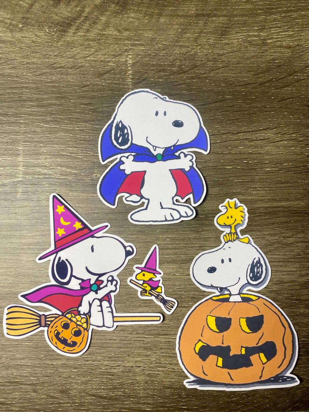 Halloween Snoopy Vinyl Stickers | Witch, Vampire, Pumpkin Peanuts ...