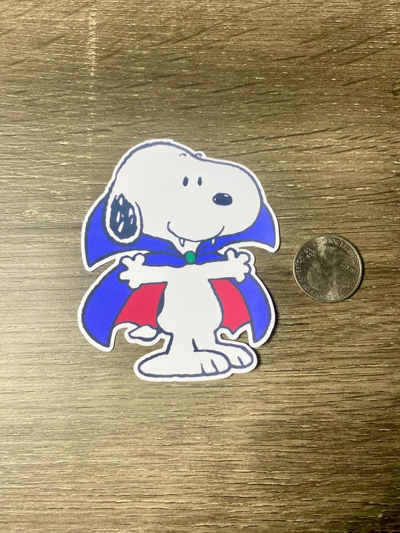 Halloween Snoopy Vinyl Stickers | Witch, Vampire, Pumpkin Peanuts ...