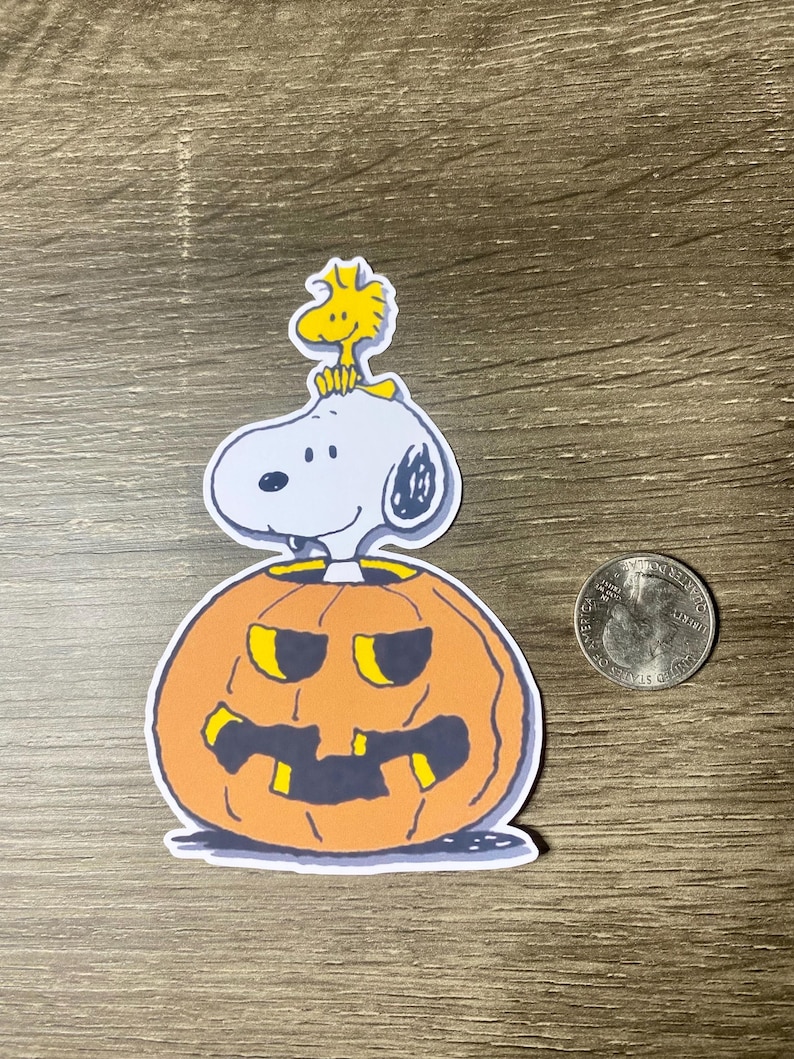 Halloween Snoopy Vinyl Stickers | Witch, Vampire, Pumpkin Peanuts ...