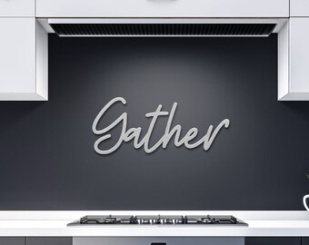 Gather Script Sign - Etsy