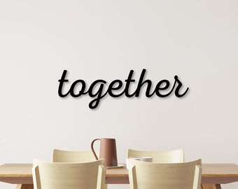 Together Sign, Together Wood Sign, Together Wall Decor, Thanksgiving ...