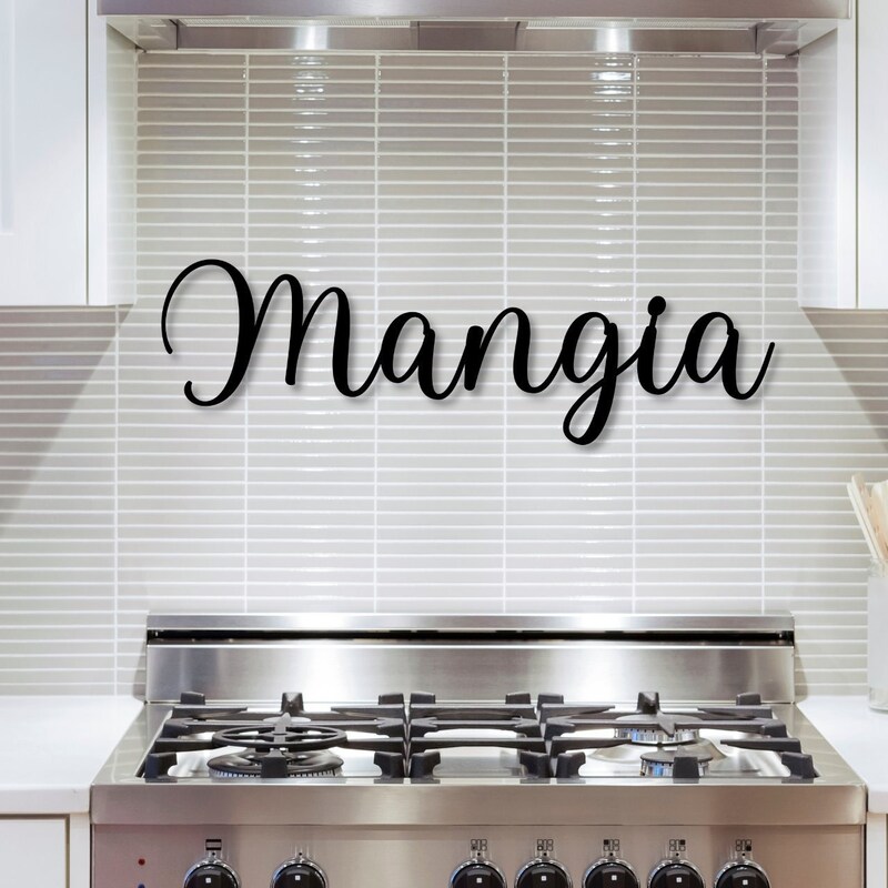 Mangia Sign - Etsy