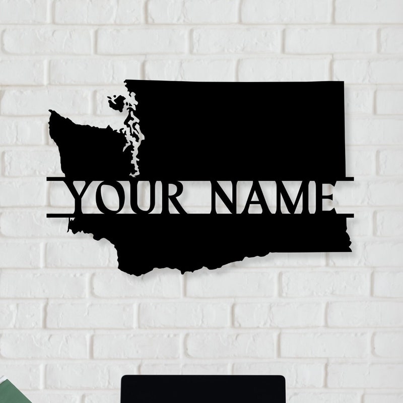 Metal Washington State Sign - Etsy