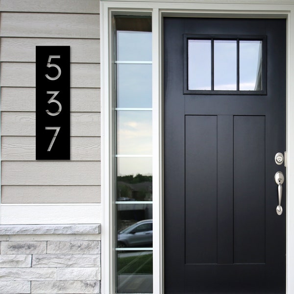 Vertical Address Plaque - Etsy