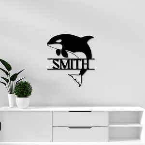 Custom Orca Metal Wall Art Personalized Orca Metal Sign - Etsy