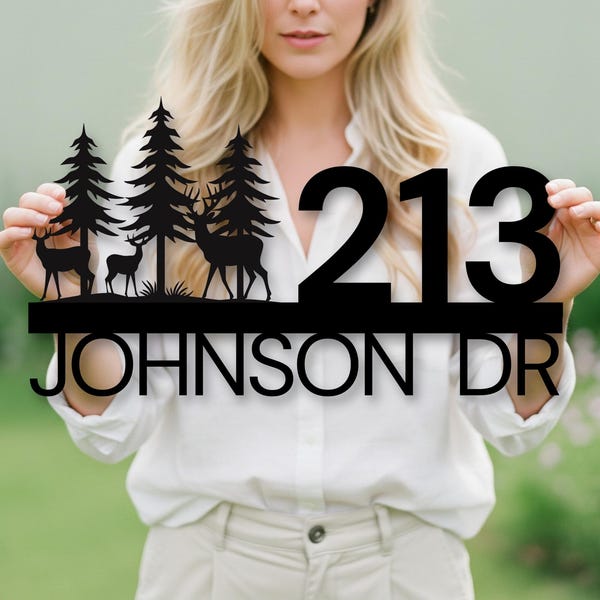 Rustic Metal Address Sign - Etsy