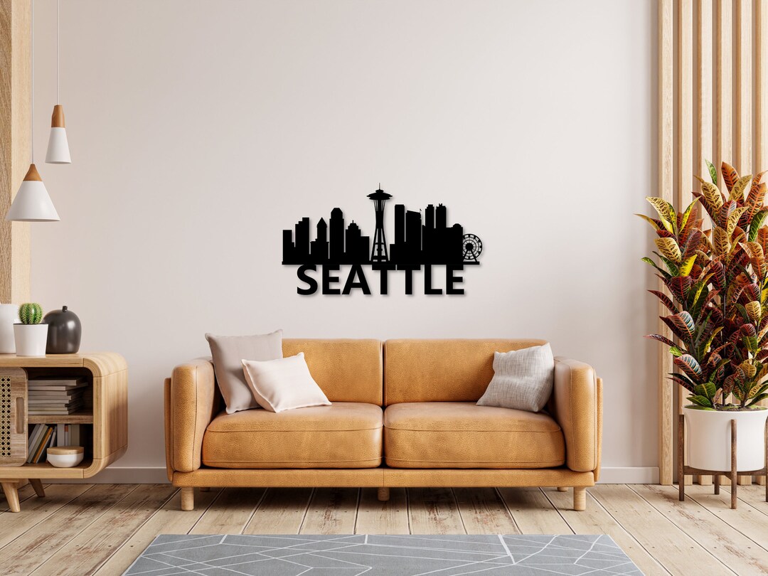 Seattle Wall Art - Seattle Skyline, Metal Seattle Art, Seattle Wall ...