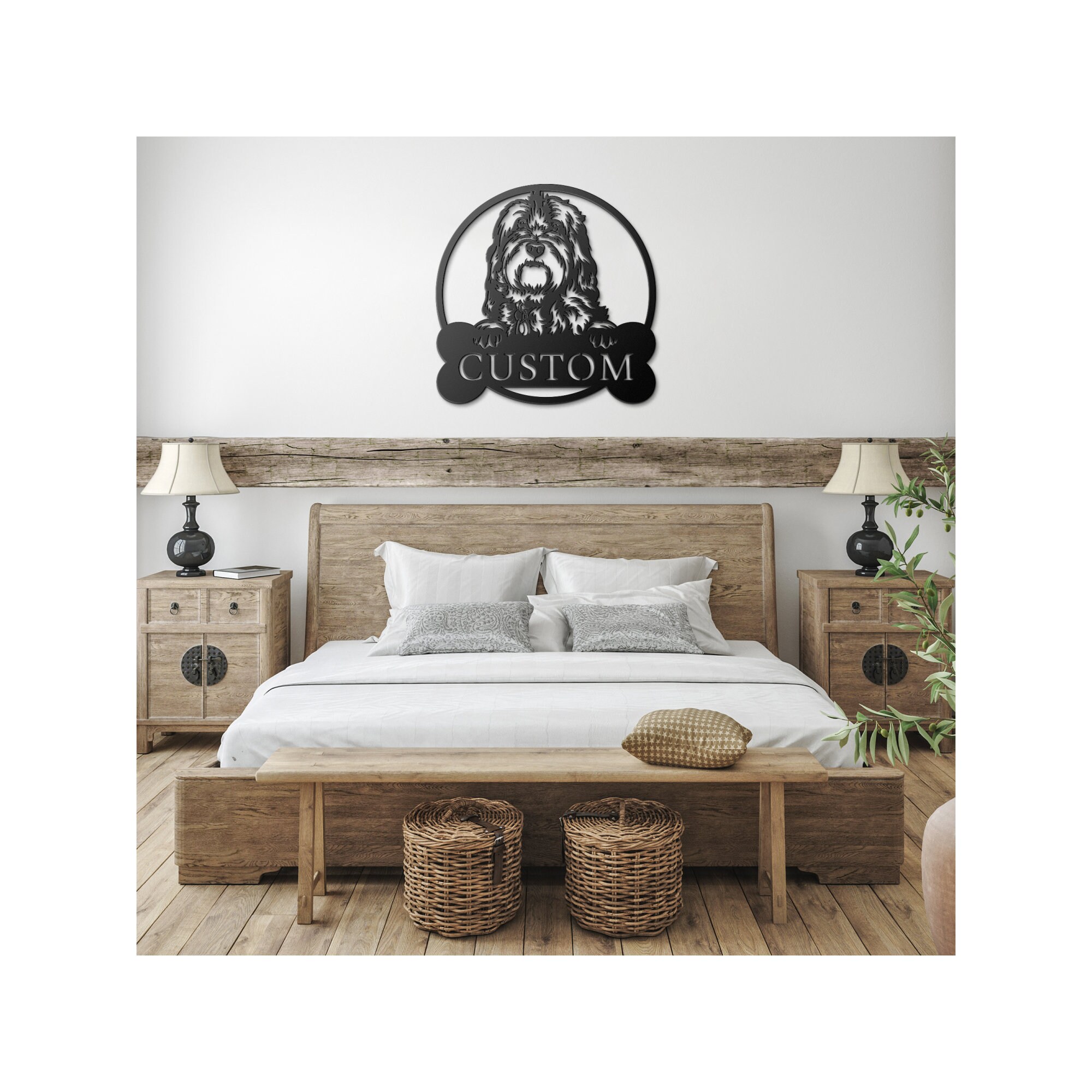 Custom Bernedoodle Wall Art - Bernedoodle Sign, Bernedoodle Wall Decor ...