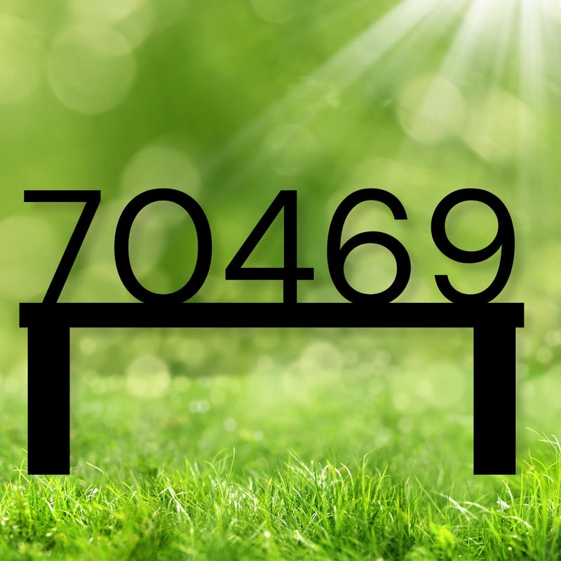 House Number Yard Sign - Etsy