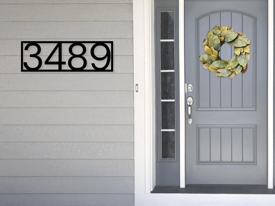 Metal House Number Sign - Metal House Numbers, Custom House Numbers ...