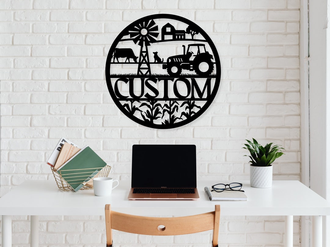 Custom Farm Sign - Personalized Ranch Sign, Metal Farmhouse Sign, Farm ...