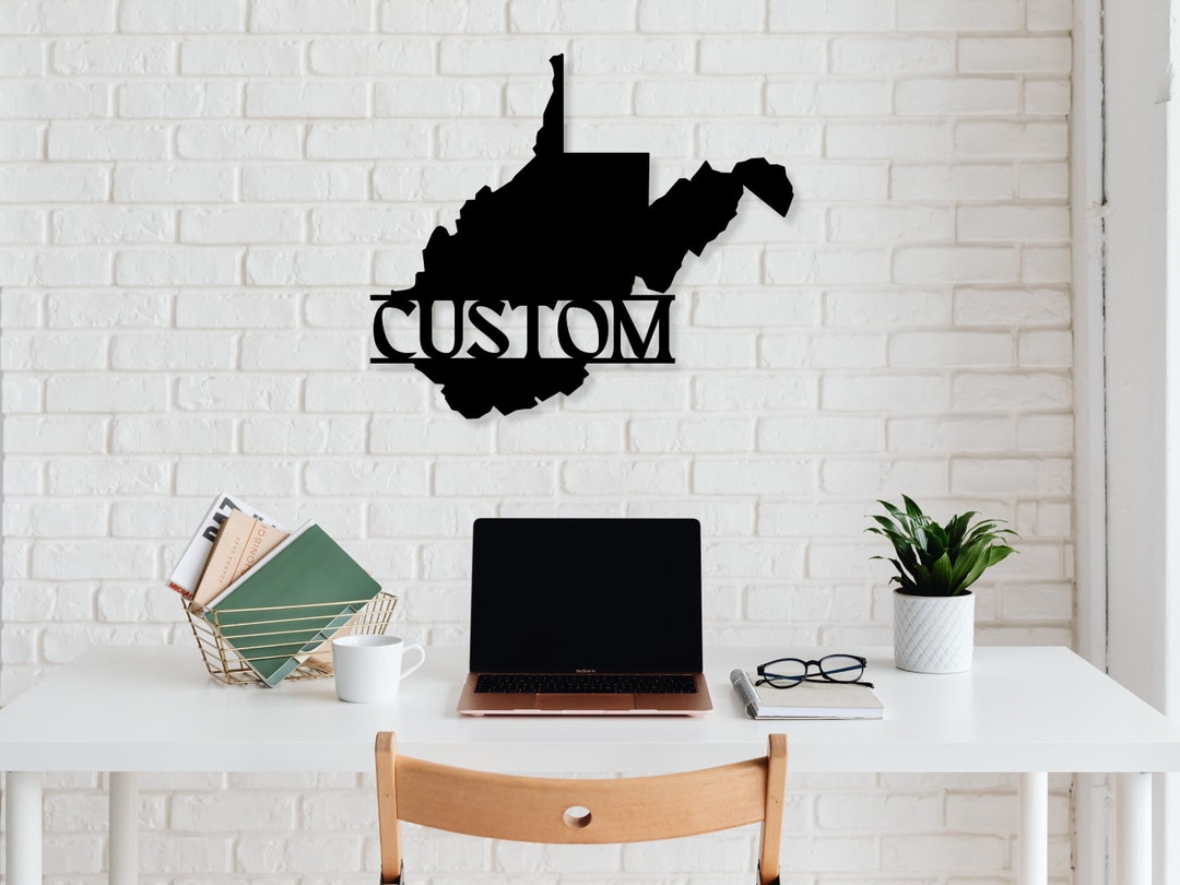 Custom West Virginia Metal Wall Art - Personalized West Virginia Sign ...