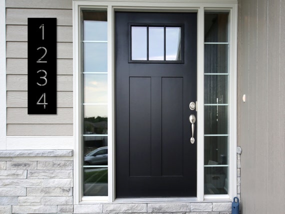 Custom Vertical House Number Sign Address Sign Address - Etsy