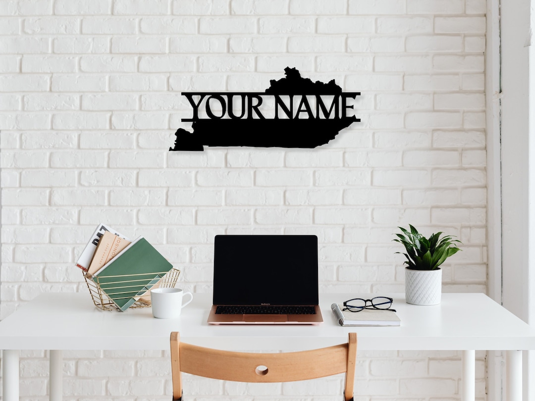 Custom Kentucky Metal Wall Art - Personalized Metal Kentucky Sign ...