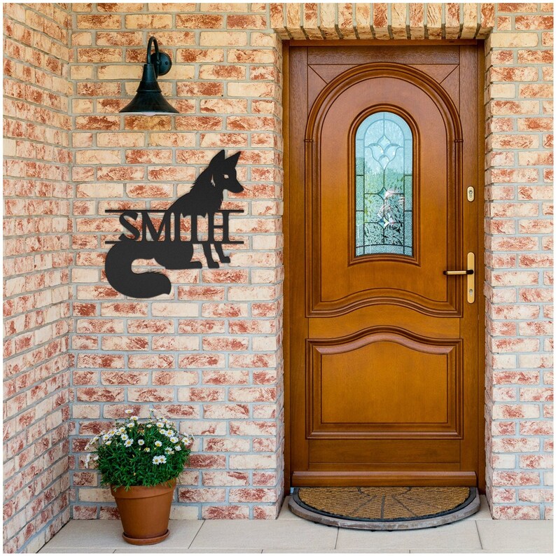 Custom Fox Metal Wall Art Personalized Fox Metal Sign Fox - Etsy