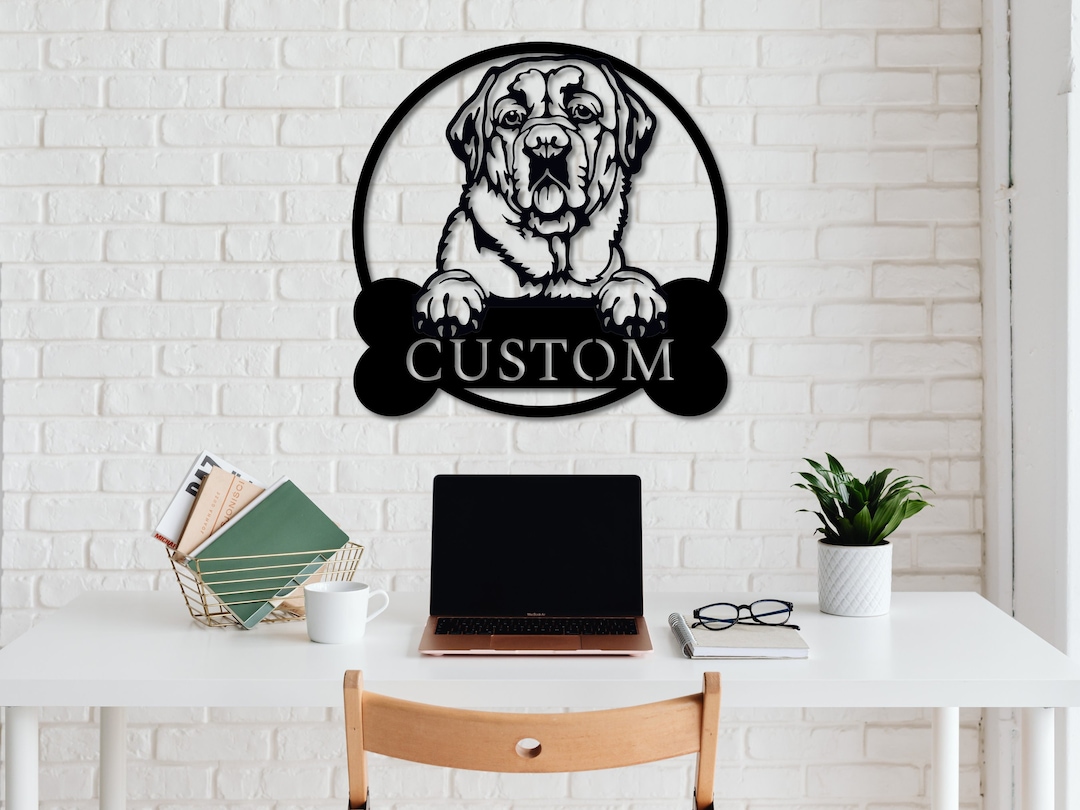 Custom Labrador Wall Art - Personalized Labrador Sign, Labrador Wall ...