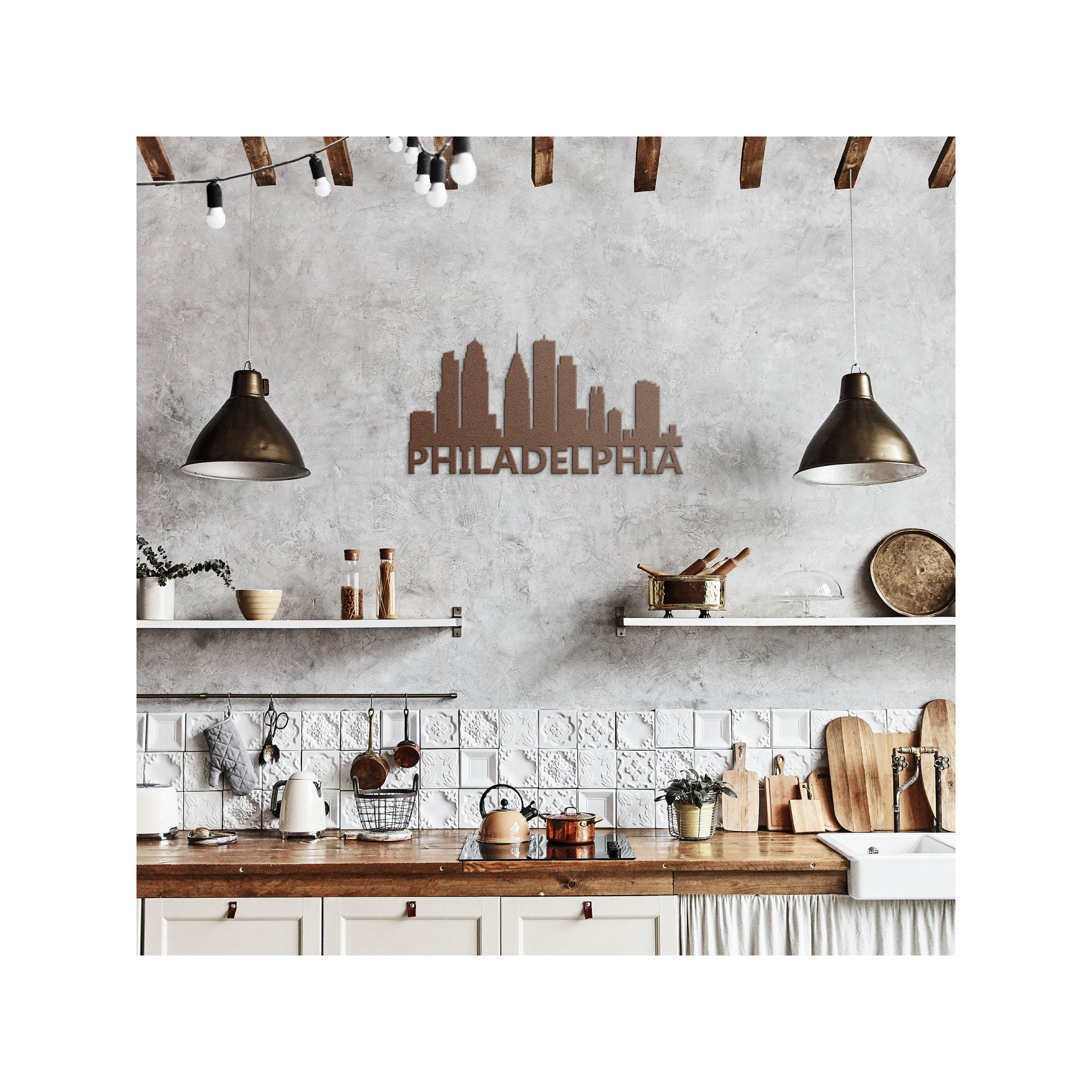 Philadelphia Metal Wall Art - Philadelphia Skyline, Philadelphia Wall ...