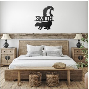 Custom Skunk Metal Wall Art - Personalized Skunk Metal Sign, Skunk Wall ...