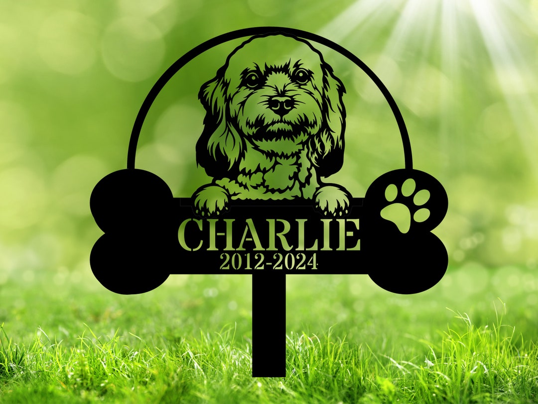 Custom American Cocker Spaniel Memorial Stake - Personalized Cocker ...