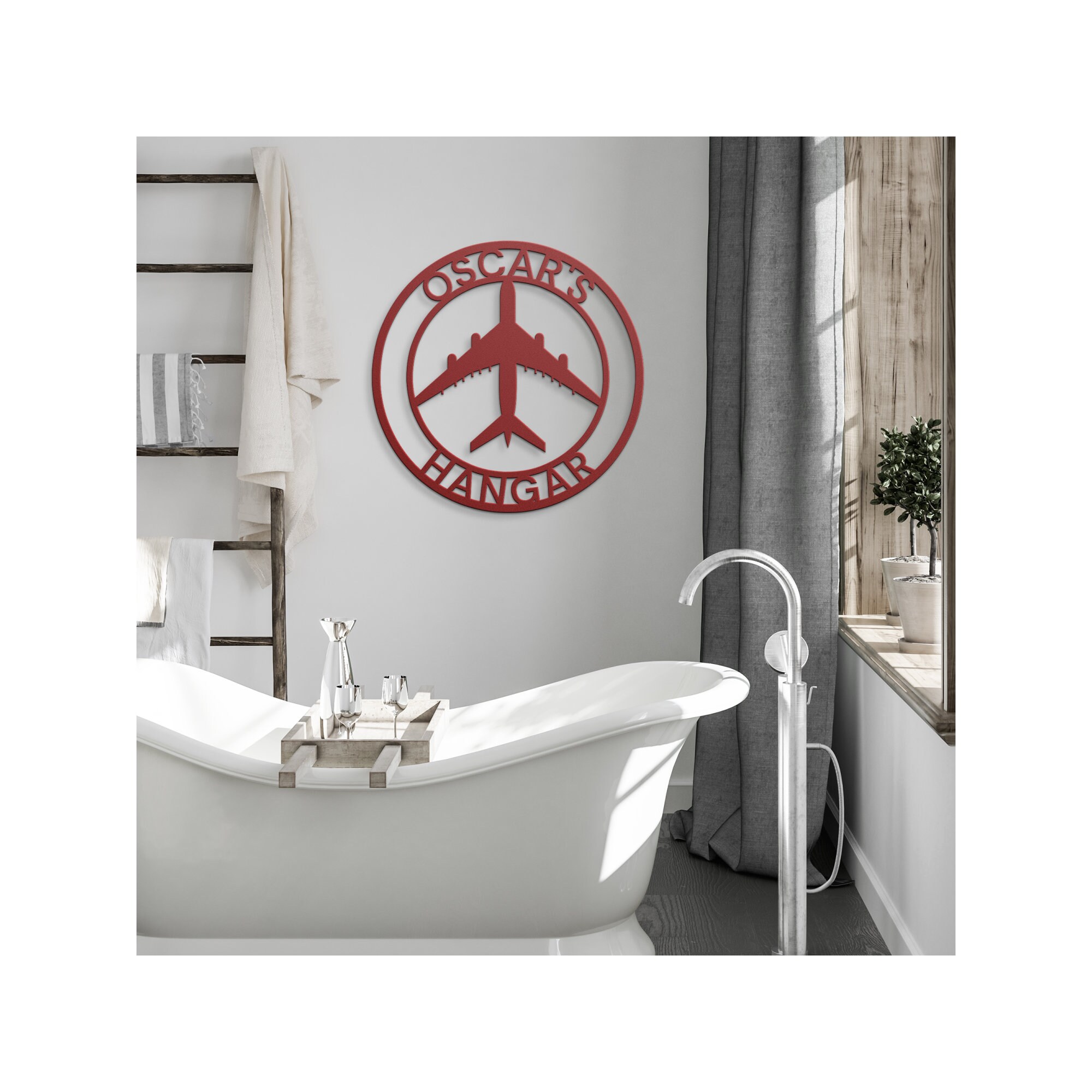 Custom Jet Airplane Hanger Sign - Personalized Jet Pilot Sign, Airplane ...