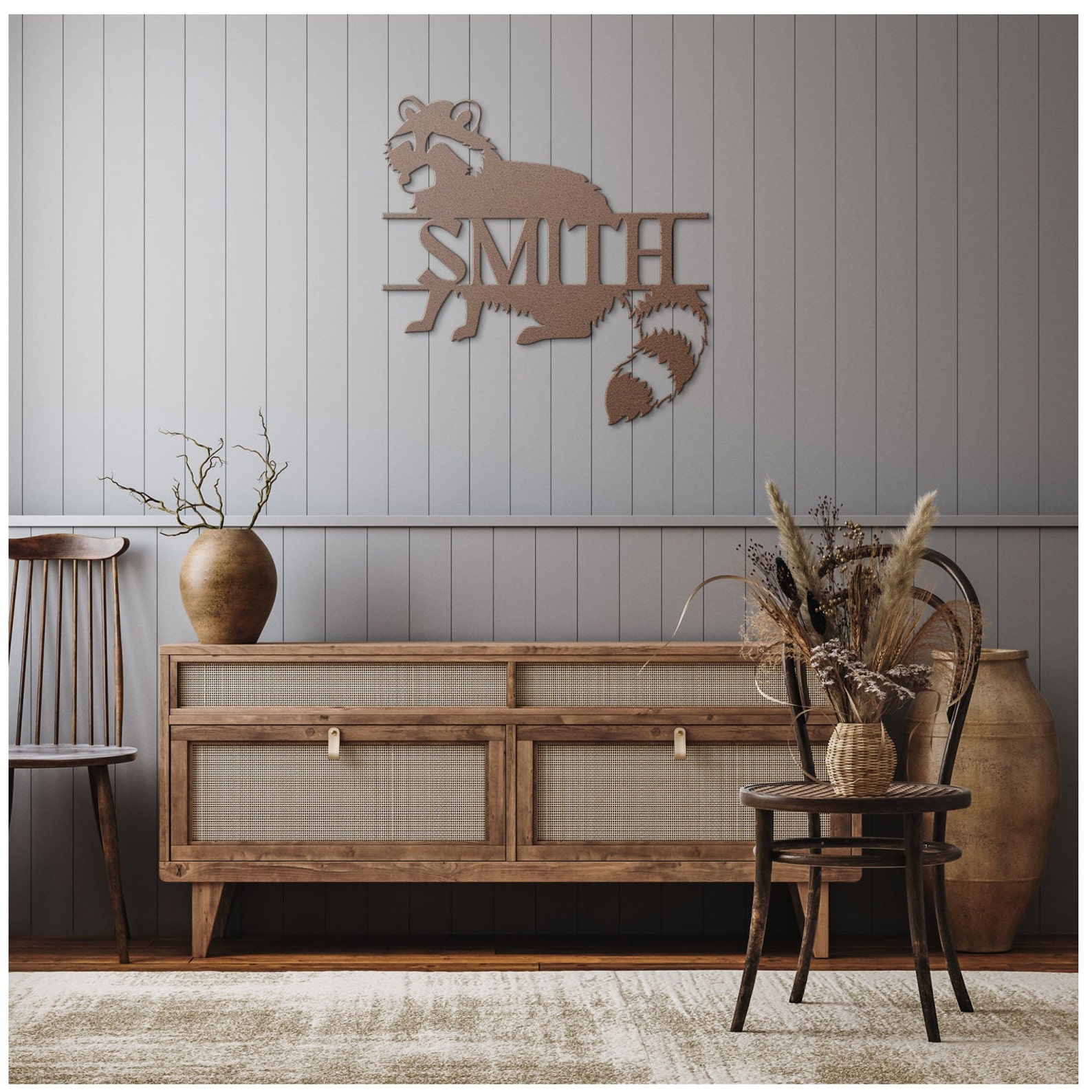 Custom Raccoon Metal Wall Art Personalized Raccoon Metal - Etsy