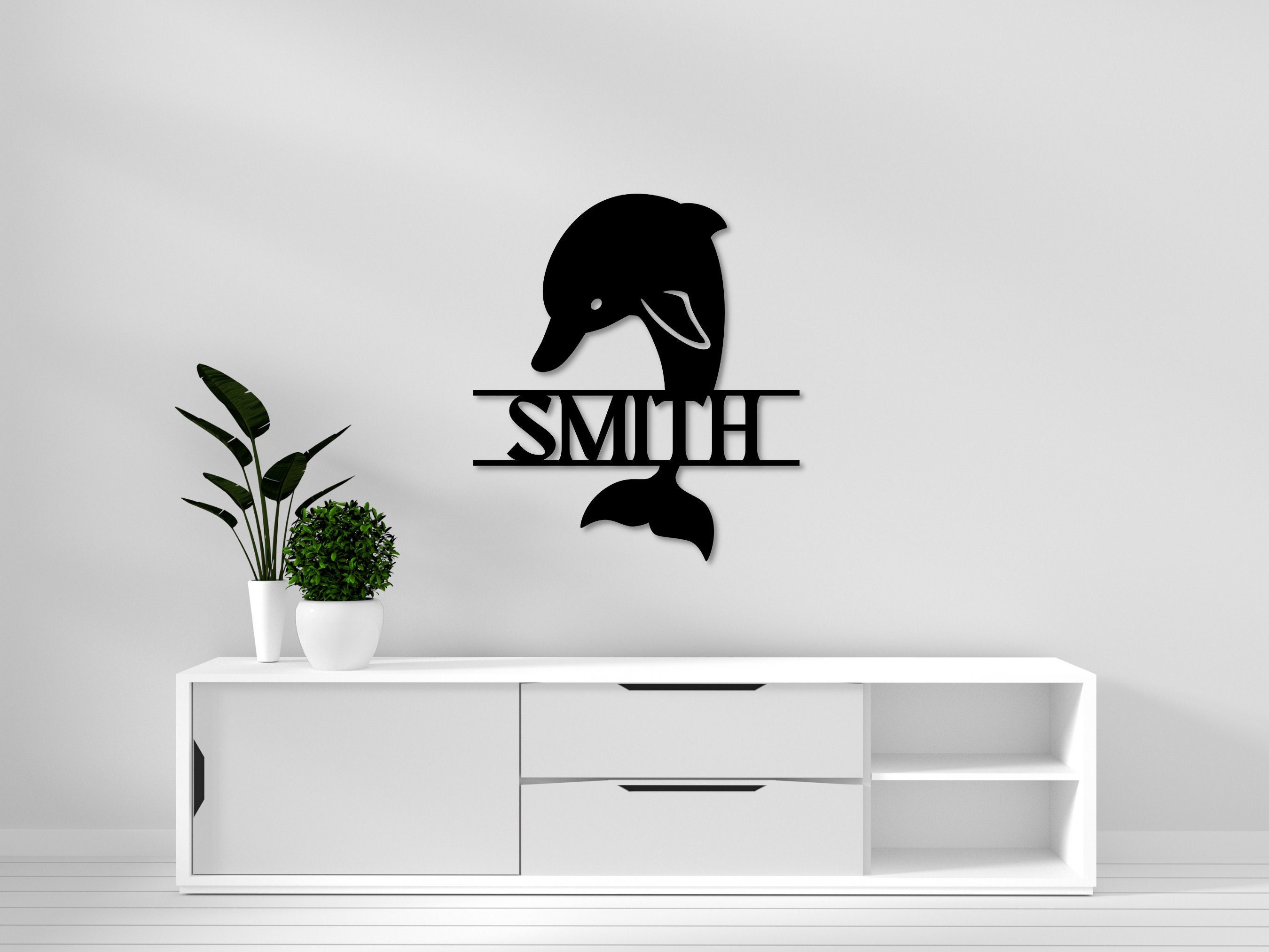 Custom Dolphin Metal Wall Art Personalized Dolphin Metal - Etsy