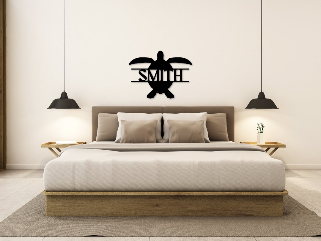 Custom Turtle Metal Wall Art - Personalized Turtle Metal Sign, Turtle ...