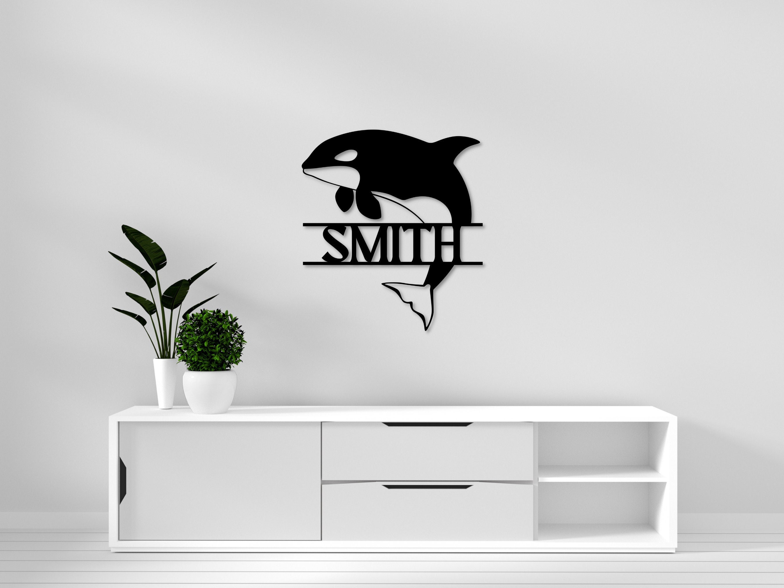 Custom Orca Metal Wall Art Personalized Orca Metal Sign, Orca Wall ...