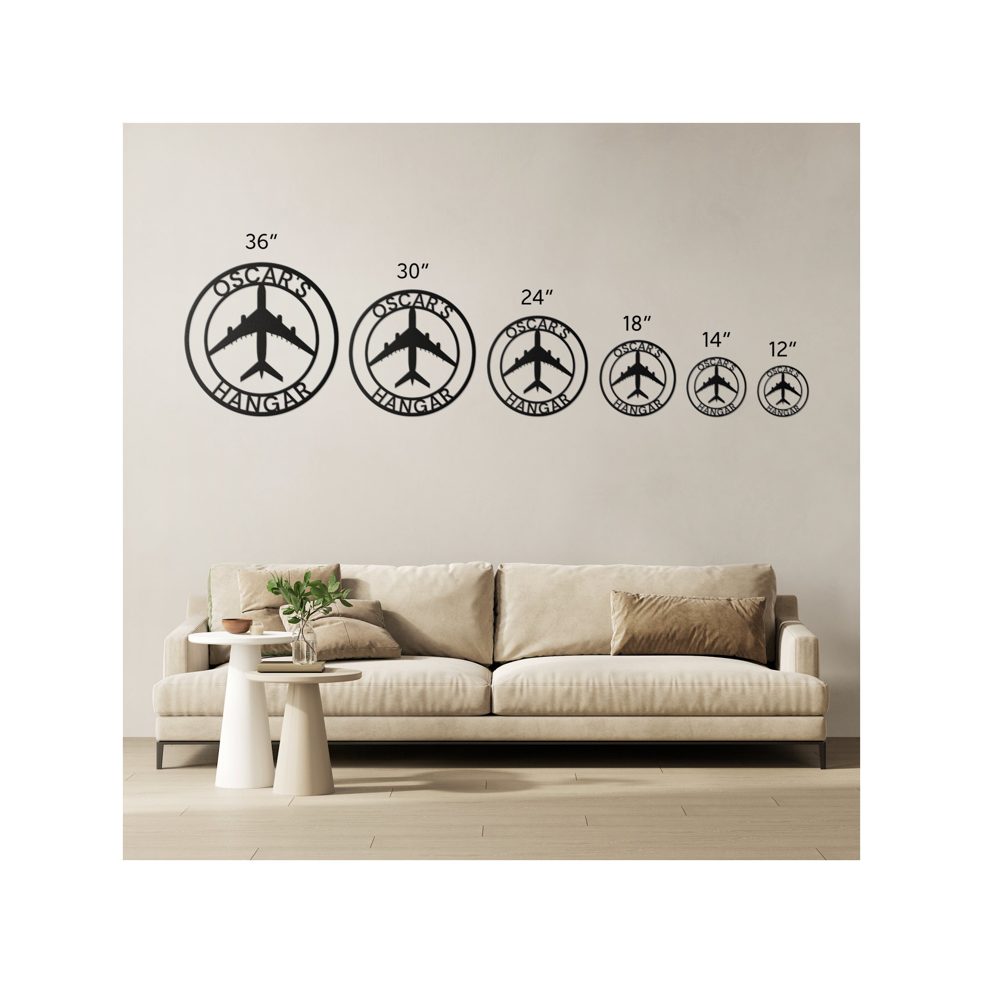 Custom Jet Airplane Hanger Sign - Personalized Jet Pilot Sign, Airplane ...