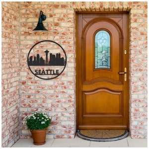Seattle Wall Art - Seattle Skyline, Metal Seattle Art, Seattle Decor ...